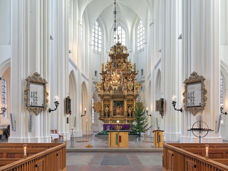 MALMÖ, SCHWEDEN - 31. MAI 2017: Innenraum Der Kirche Von Kyrka Sankt ...