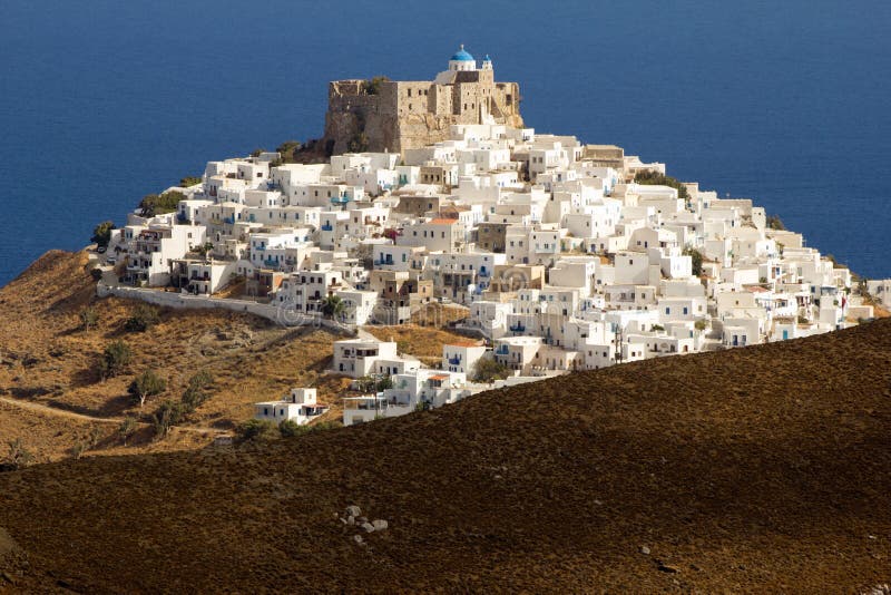 Chora, Grecia immagine stock. Immagine di storico, panorama - 66231425