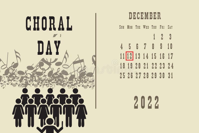 Choral Day stock vector. Illustration of concert, vector - 263910566