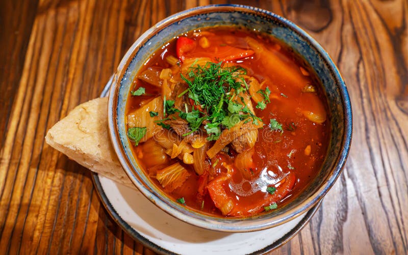 Chorba with lamb. stock image. Image of diet, shurpa - 341876703