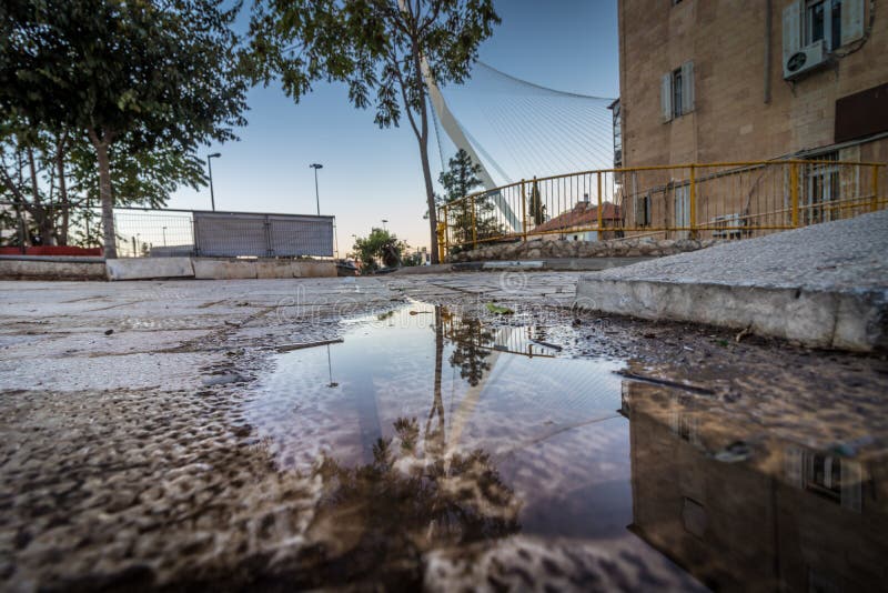 The Chords Bridge editorial stock photo. Image of jerusalem - 195229778