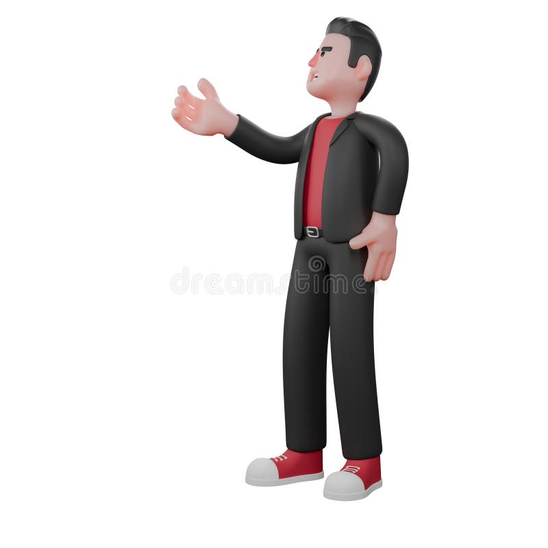 A Choreograper Stand Facing To Right Stock Photo - Illustration of ...