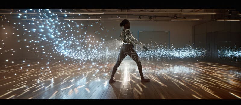 Choreographer with AI in Dance Studio AIG60 Stock Illustration ...