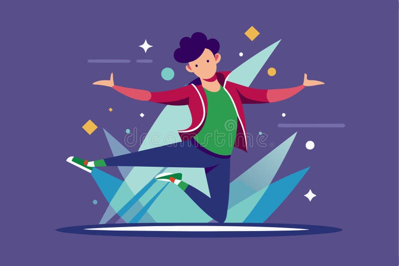 A Choreographer Showcases a Lively Dance Routine, Expressing Creativity ...