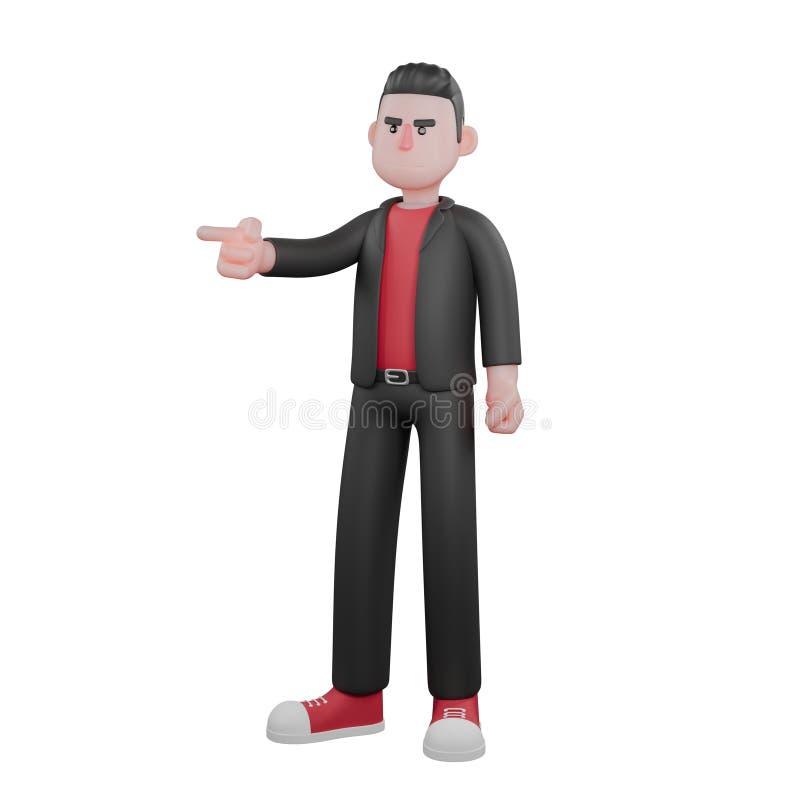 A Choreographer Stand Hand Pointing Stock Illustration - Illustration ...