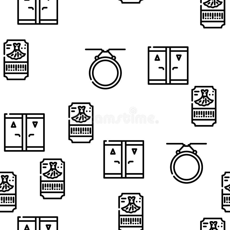 Choreography Dance Vector Seamless Pattern Stock Vector - Illustration ...