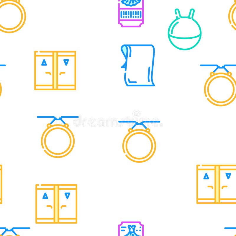 Choreography Dance Vector Seamless Pattern Stock Vector - Illustration ...