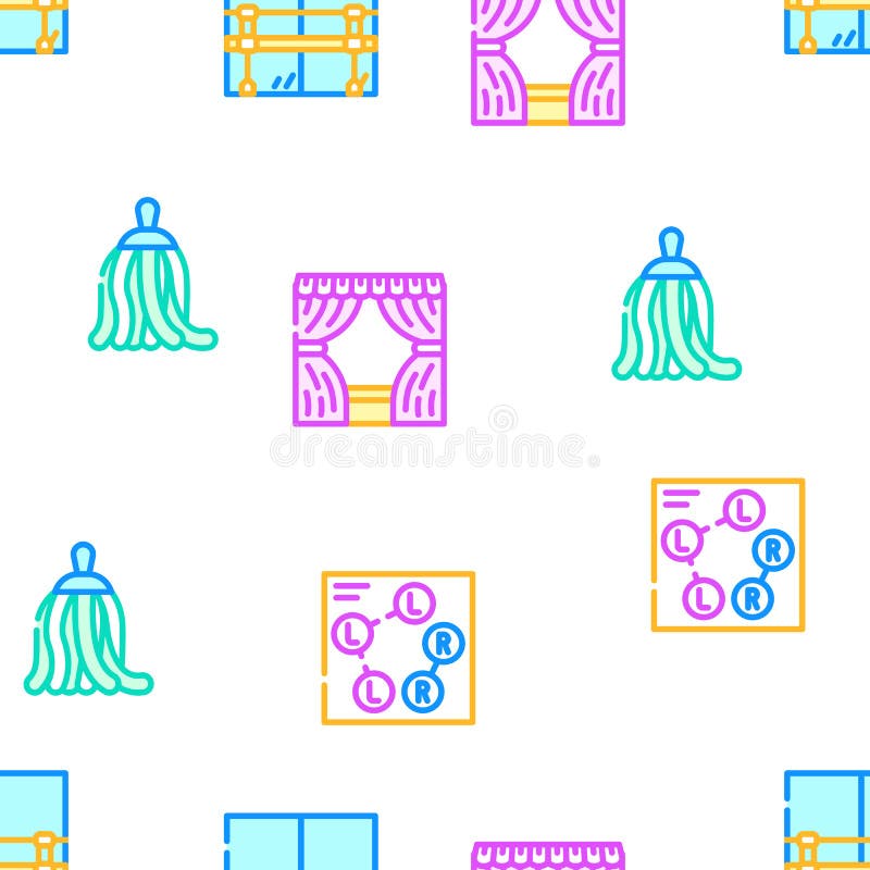 Choreography Dance Vector Seamless Pattern Stock Illustration ...