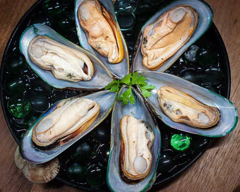 Choritos peruanos stock photo. Image of fish, scallops - 252929770