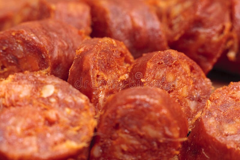 Chorizo stock photo. Image of color, utensil, chorizo - 33374796