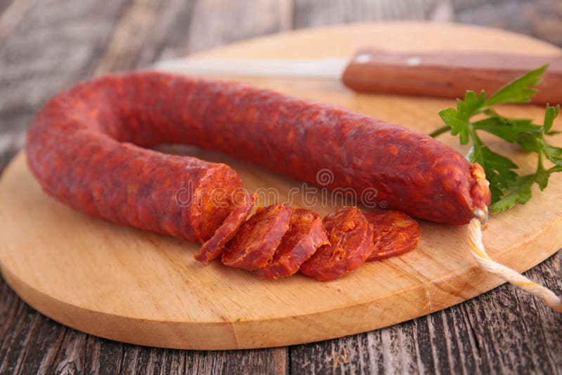 Chorizo stock photo. Image of chorizo, fresh, ingredient - 45737632