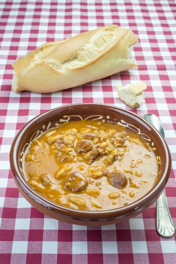 Chorizo and White Bean Soup Stock Photo - Image of eating, gourmet ...