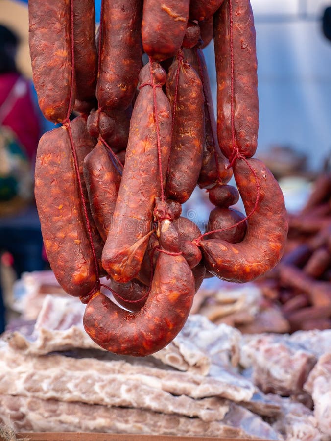 Chorizos Hanging Stall Stock Photos - Free & Royalty-Free Stock Photos ...