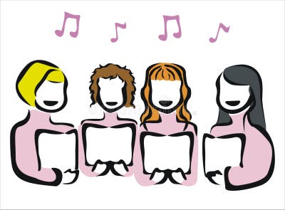 Chorus stock vector. Illustration of voice, drawing, notes - 35931465