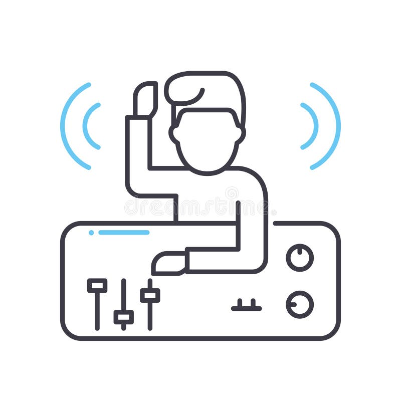 Chorus Line Icon, Outline Symbol, Vector Illustration, Concept Sign ...