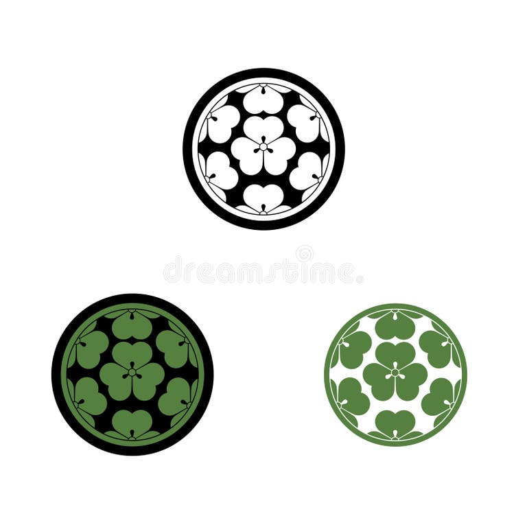 Chosokabe Samurai Crest stock vector. Illustration of royal - 107702393