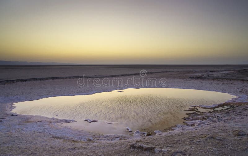 Chott El Djerid - Salt Lake in Tunisia Stock Image - Image of southern ...