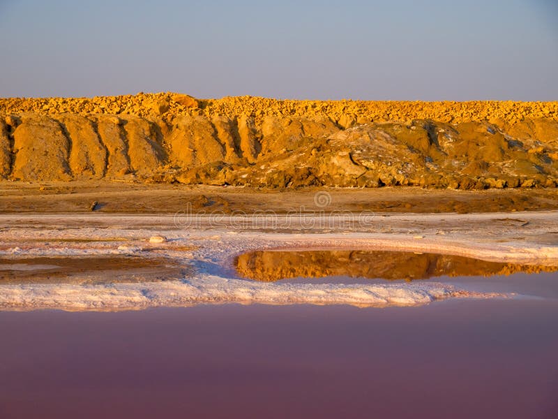 Chott El Djerid - Salt Lake in Tunisia Stock Image - Image of southern ...