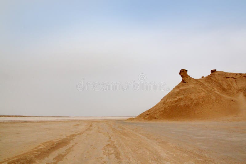 Chott el-Gharsa stock photo. Image of film, sand, rock - 14027258