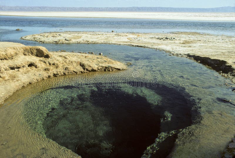 Chott EL Djerid, Salzsee in Tunesien Stockfoto - Bild von tageslicht ...