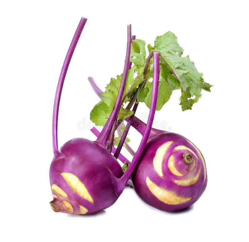 Chou-rave Rouge Frais (brassica Oleracea) Image stock - Image du lames ...