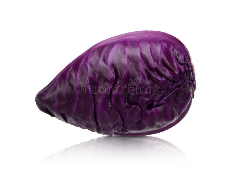 Chou Rouge D'isolement Sur Le Fond Blanc Image stock - Image du ...