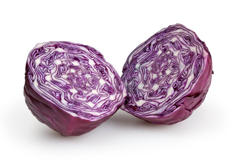 Chou Rouge D'isolement Sur Le Fond Blanc Image stock - Image du ...