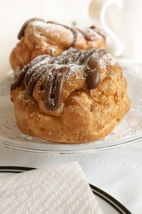 Choux Buns for a Saint-Honor Stock Photo - Image of prepared, cake ...