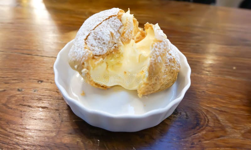 Choux cream or cream puff stock photo. Image of choux - 101299170