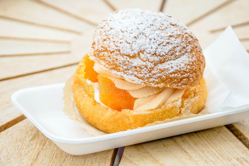 Choux cream stock photo. Image of bakery, choux, cream - 60082748