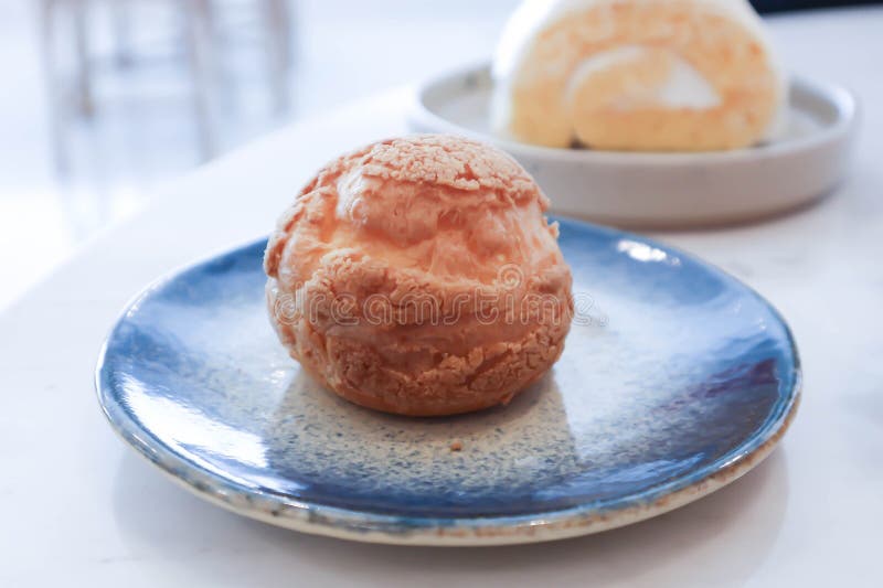 Choux Cream or Cream Puff, Eclair Stock Image - Image of gourmet ...