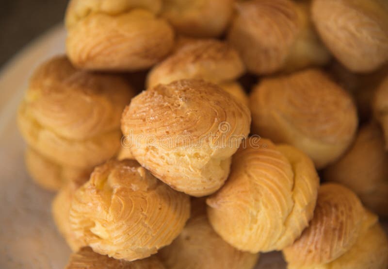 Choux Dough stock photo. Image of dish, cream, white - 71799374