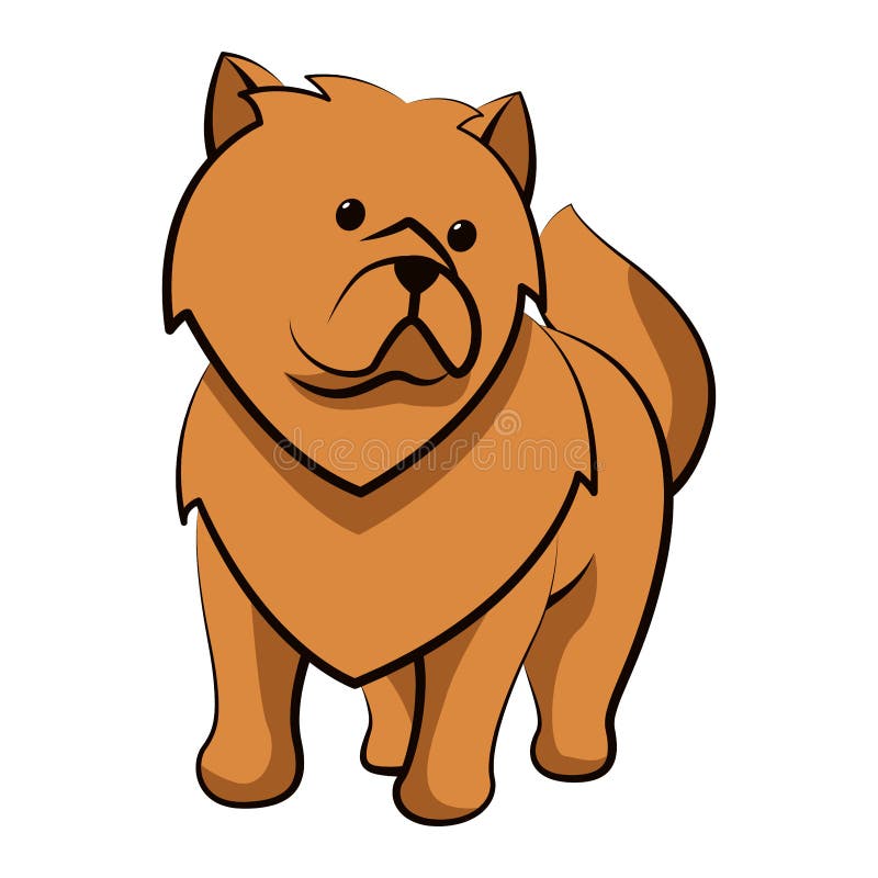 Chow chow dog cute cartoon stock vector. Illustration of icon - 224992163 Chow chow dog cute cartoon stock vector. Illustration of icon - 224992163