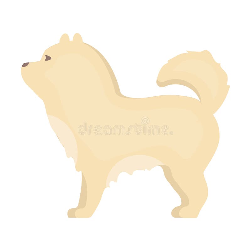 Chow-chow Vector Icon in Monochrome Style for Web Stock Vector ...