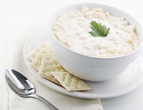 Chowder de almeja imagen de archivo. Imagen de almejas - 12084791