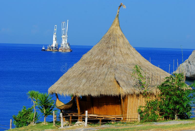 Choza foto de archivo. Imagen de choza, madera, verde - 20382472