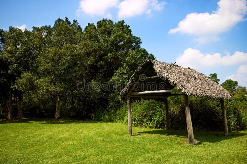 Choza de Chickee foto de archivo. Imagen de cielo, frentes - 3079624