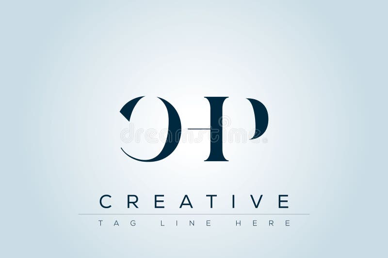 CHP abstract letter logo stock vector. Illustration of minimalist ...