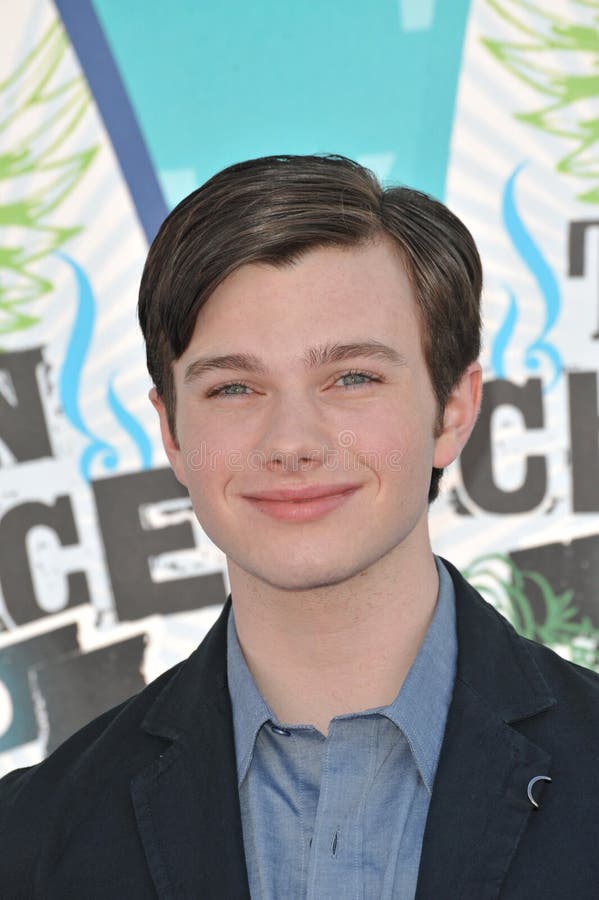 Chris Colfer editorial stock photo. Image of west, featureflash - 34675458
