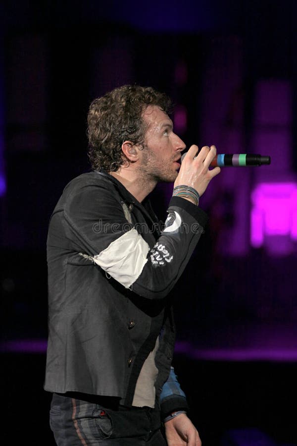 Coldplay Band Performs at Vicente Calderon Stadium Editorial Photo ...