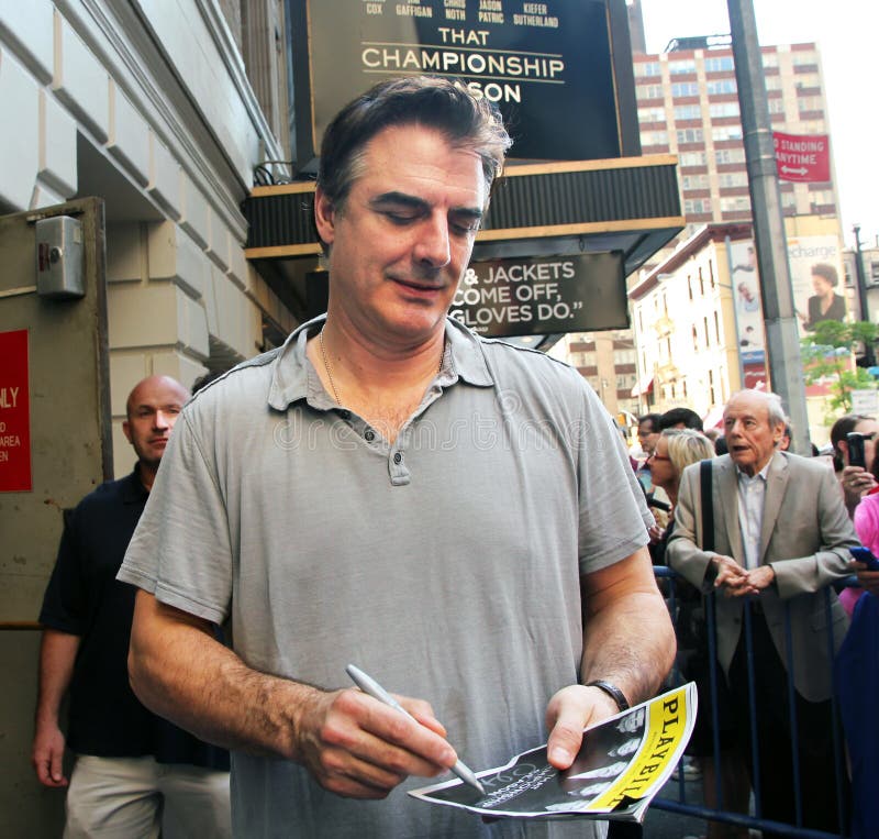 Chris noth on broadway. editorial image. Image of wife - 19705320