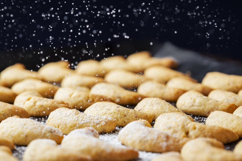 Chrismas Pastries & Powdered Sugar 5 Stock Photo - Image of baking ...