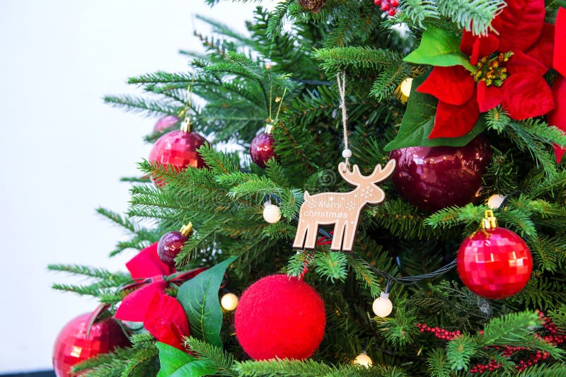 Chrismas Tree stock photo. Image of ribbon, ball, decorative - 47878272