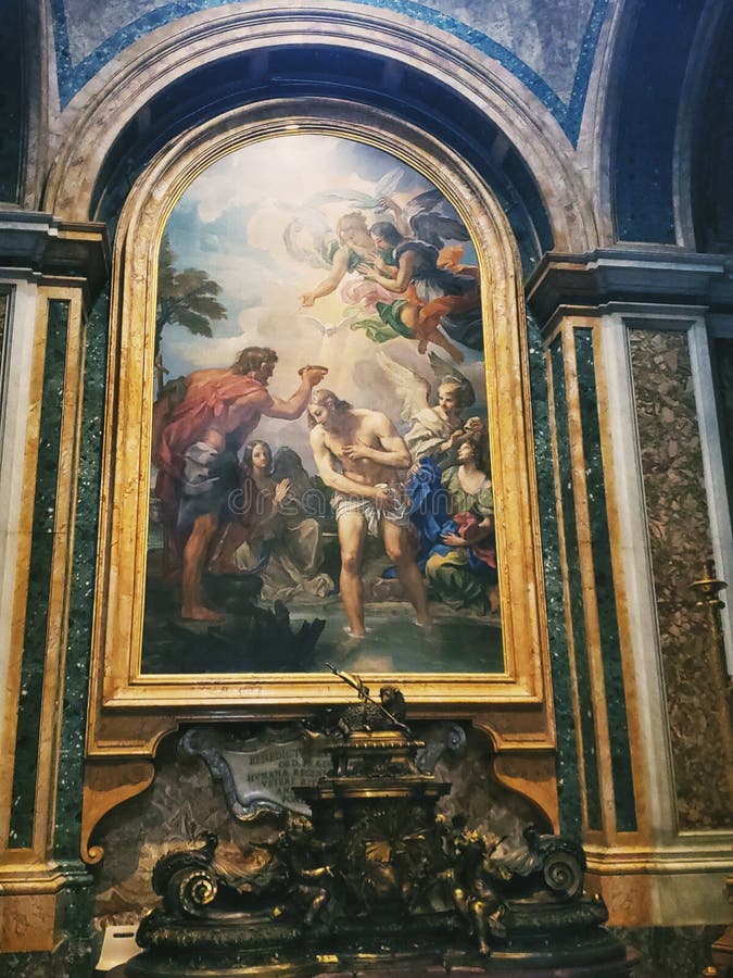 Christ Baptism by Michael Angelo Editorial Photography - Image of ...