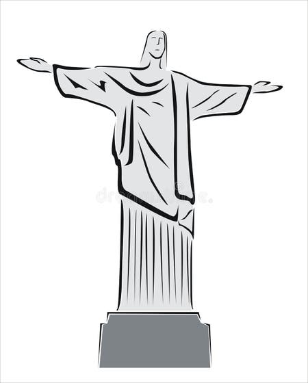 Christ from brazil stock vector. Illustration of religion - 32180026
