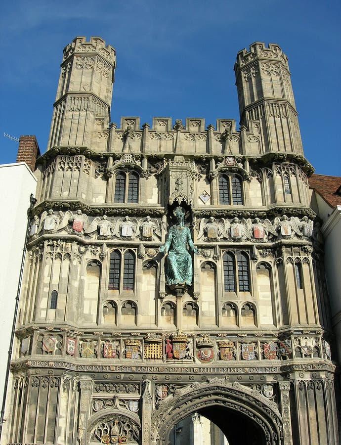 Christ church gate stock photo. Image of canterbury, entrance - 1581568