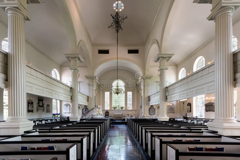 Christ Church of Philadelphia Stock Image - Image of historic, building ...