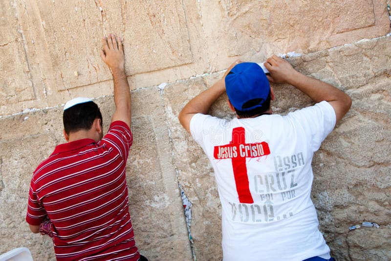 Christ, Der an Der Westlichen Wand Betet Redaktionelles Stockbild ...