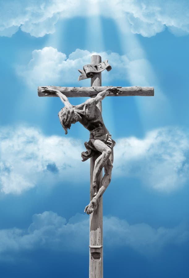 Christ kors fotografering för bildbyråer. Bild av vecka - 21726703