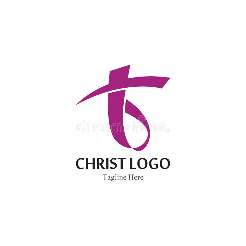 Christ Logo Template Design , Kreativ Einfach Stock Abbildung ...